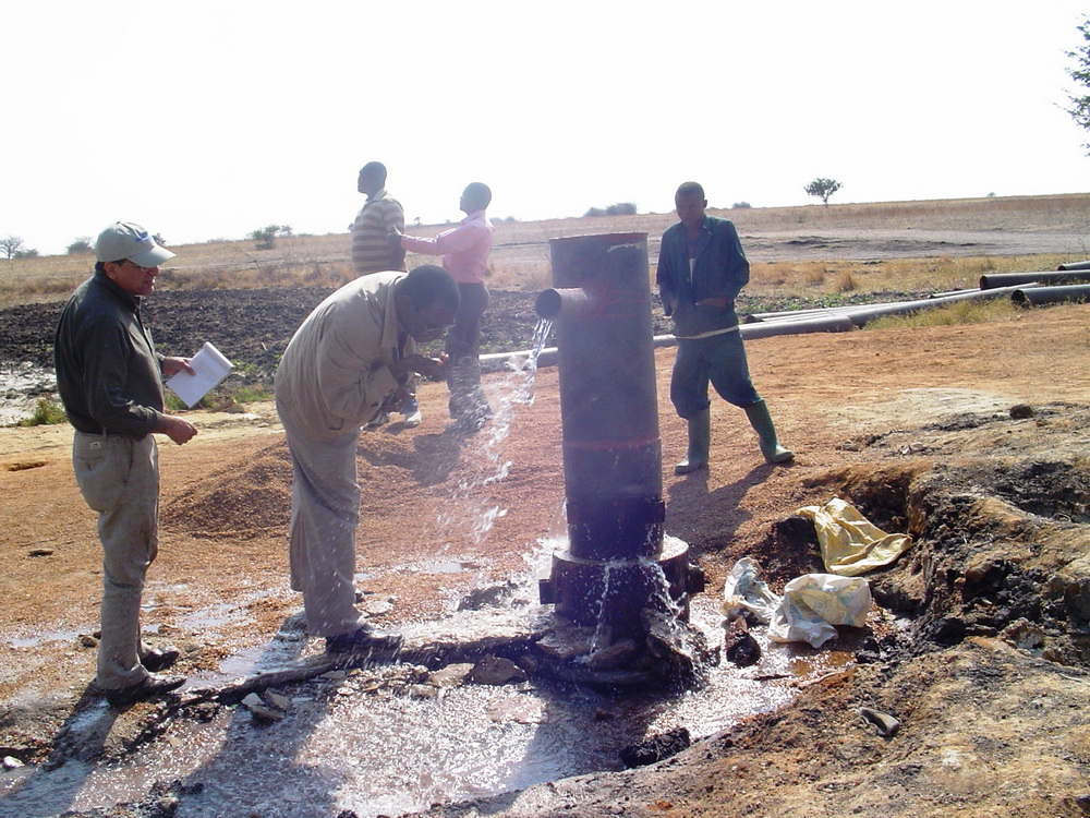 located in an arid- to semi-arid zone, construction of dams, weirs ...